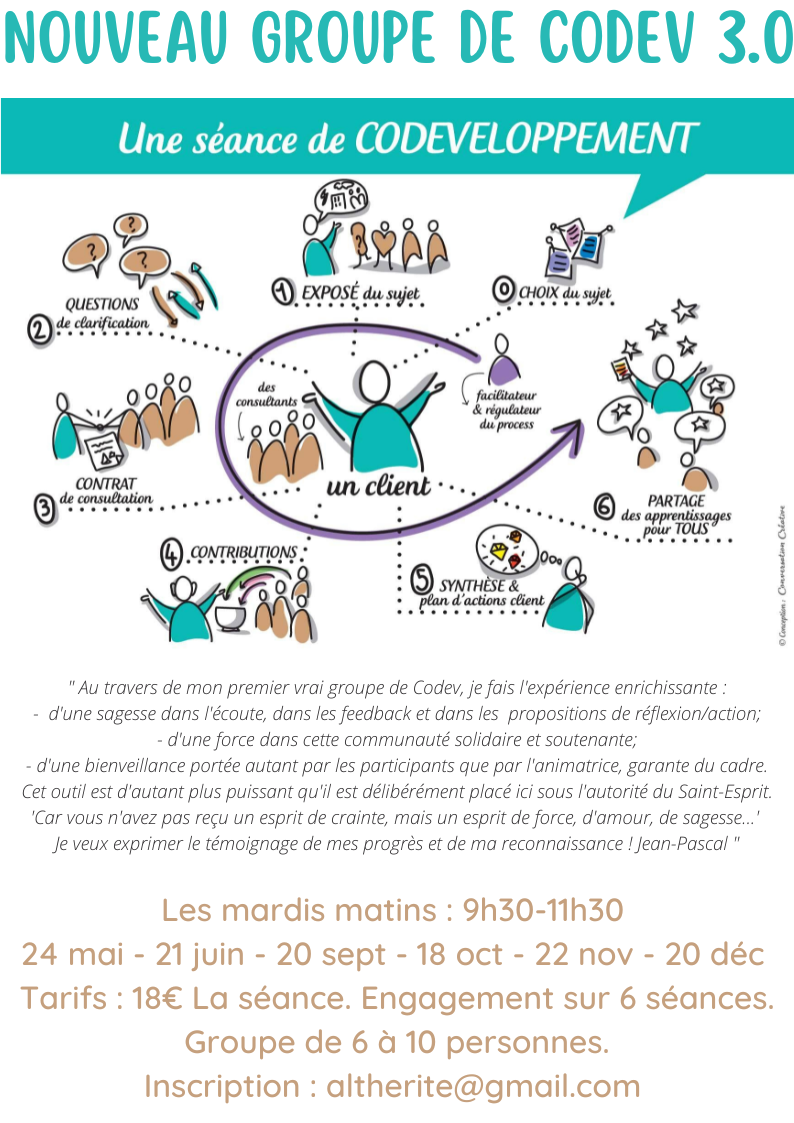 Un nouveau groupe de CODEV s’ouvre au mois de mai – AltHérité